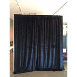 Black Velvet Curtain 8 ft